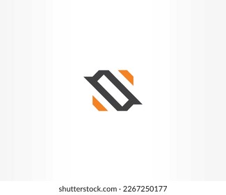 Simple Square Line Shape Logo Design Stock Vector (Royalty Free ...