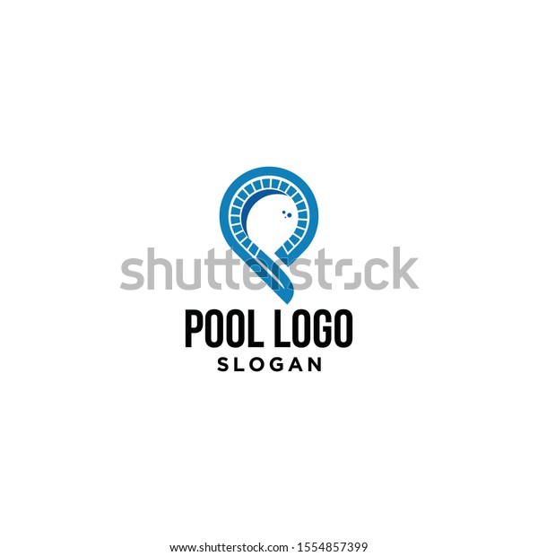 Simple Swimming Pool Logo Vector Pool Stock Vector (Royalty Free ...