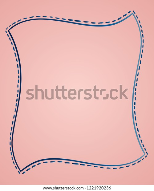 Simple Vector Border Sewing Stitches Stock Vector (Royalty Free ...