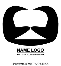 Simple Vector Logo Design Isolated White Stock Vector (Royalty Free ...
