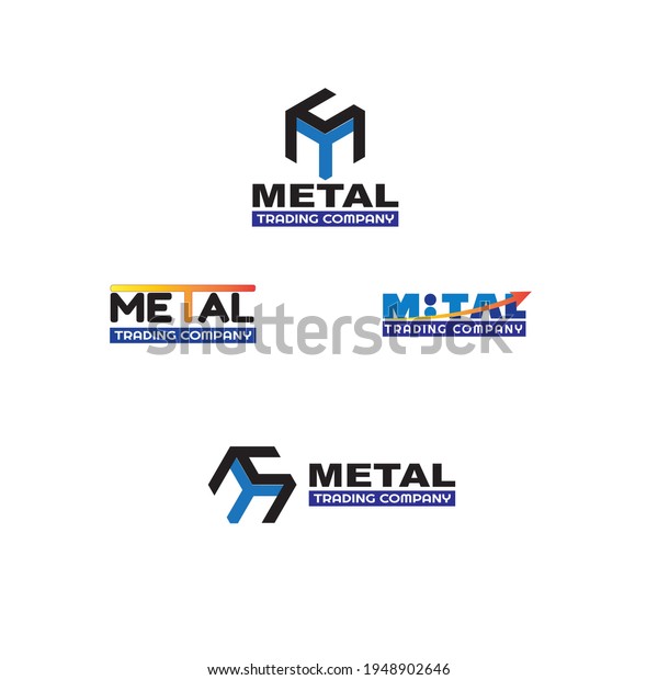 Simple Vector Logo Design Metal Trading Stock Vector (Royalty Free ...