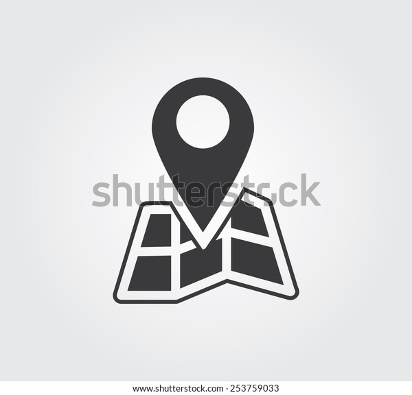 Simple Web Icon Vector Address Stock Vector (Royalty Free) 253759033 ...