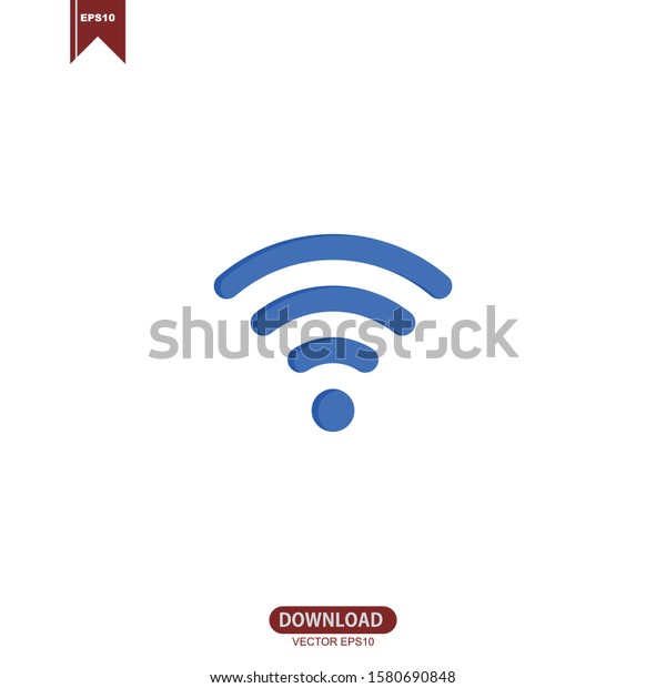 Simple Wireless Network Concept Logo Vector Stock Vector (Royalty Free ...