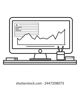 Simplified Illustration Analytics Chart Vector Format Stock Vector (Royalty Free) 2447208073 ...