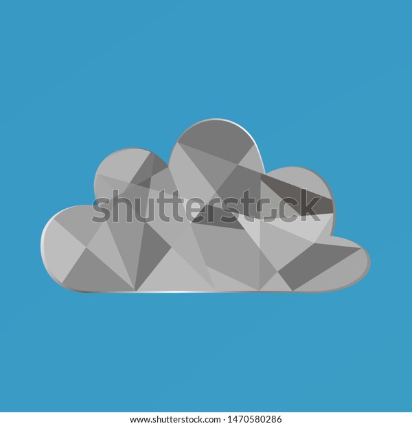 Simply Flat Cloud Vector Illustration Cloud Stock Vector (Royalty Free ...