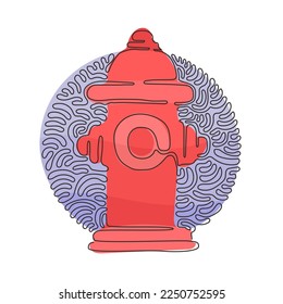 Single Continuous Line Drawing Red Fire Stock Vector (Royalty Free ...