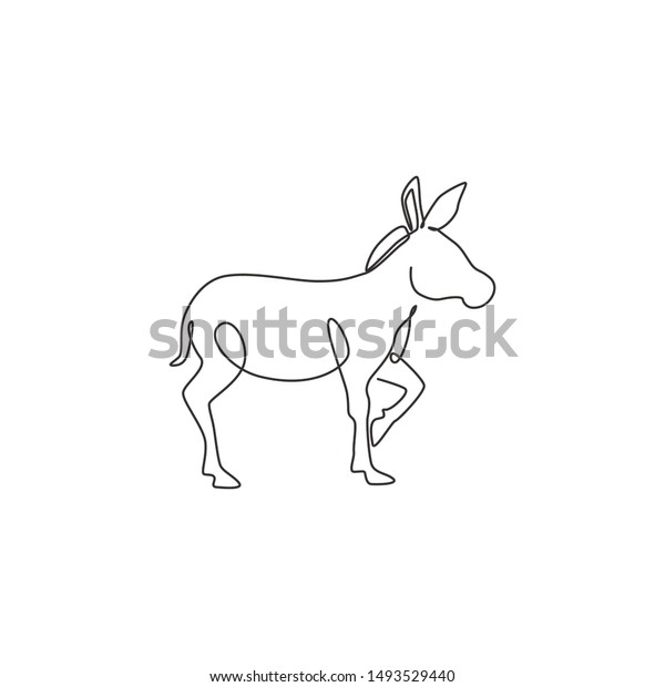 86 Continuous Line Donkey Royalty-Free Photos and Stock Images ...