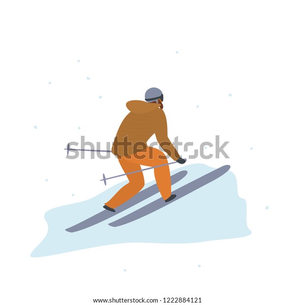 Skiing Back View: Over 593 Royalty-Free Licensable Stock Illustrations ...