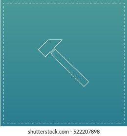 Sledgehammer Simple Line Vector Button Thin Stock Vector (Royalty Free) 522207898 | Shutterstock