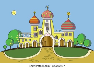 Small Castle High Resolution Vector Image Stock Vector (Royalty Free ...