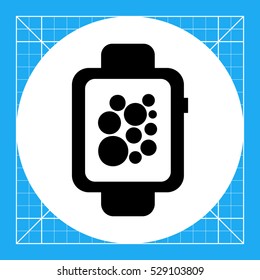 Touching Smartwatch Display Stock Vector (Royalty Free) 393872998 ...