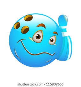 Smiley Emoticons Face Vector Bowling Stock Vector (Royalty Free ...