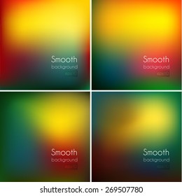 Smooth Abstract Colorful Backgrounds Set Eps10 Stock Vector (Royalty Free) 172715399 | Shutterstock