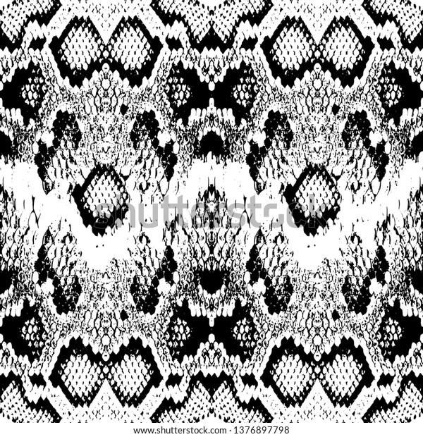Snake Skin Scales Texture Seamless Pattern Stock Vector (Royalty Free ...