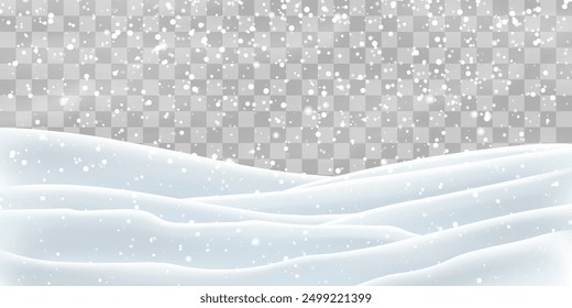 Snow Flakes Snow Blizzard Falling On Stock Vector (Royalty Free ...