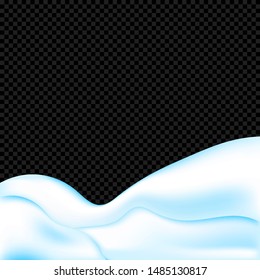 Snow Ground Realistic Snowdrift Isolated On Stock Vector (Royalty Free ...