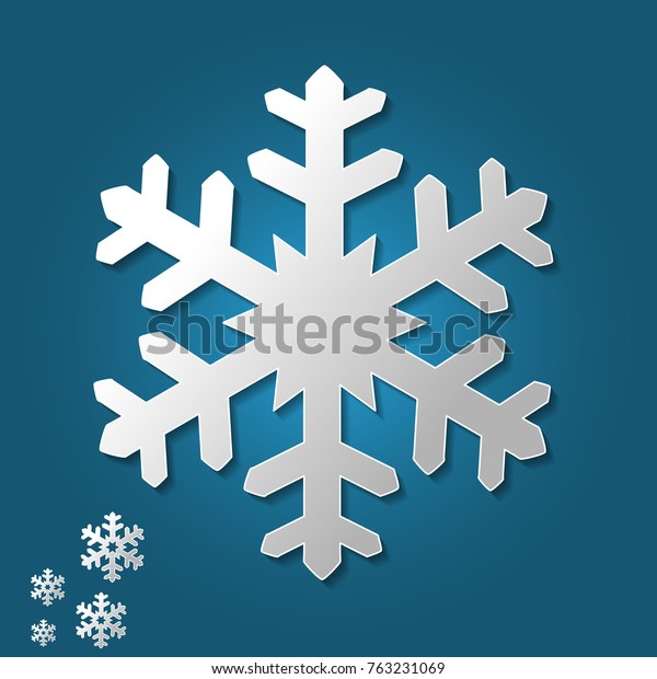 Snowflake Vector Paper Art Craft Style Stock Vector (Royalty Free ...