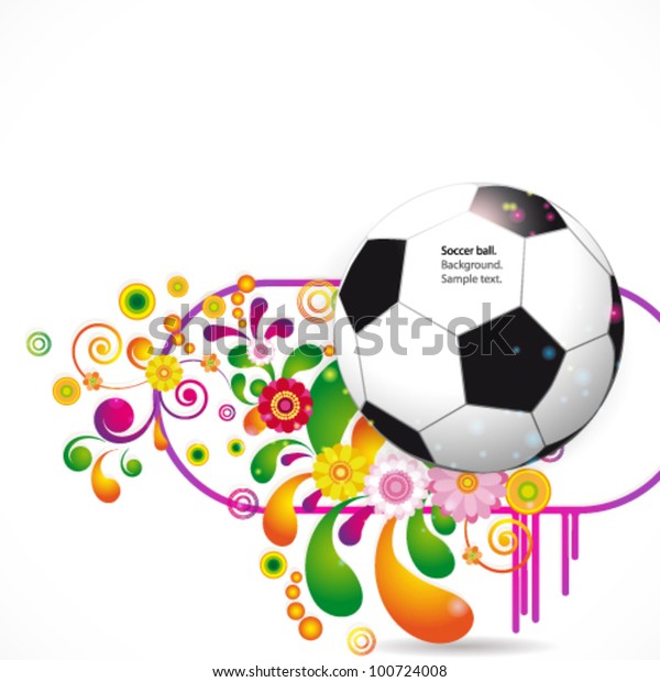 Soccer Ball Vector Background Stock Vector (Royalty Free) 100724008 ...