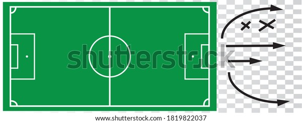 Soccer Field Template Stock Vector (Royalty Free) 1819822037 | Shutterstock