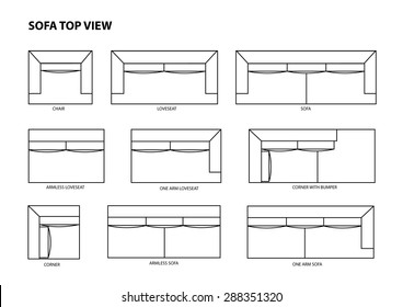 2,142 Sofa Top View Stock Vectors, Images & Vector Art | Shutterstock