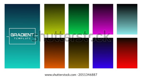 Soft Color Gradient Background Example Design Stock Vector (Royalty ...