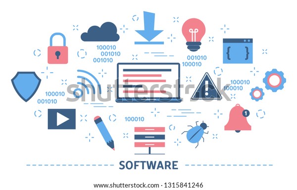 Software Concept Idea Programming Coding System Stock Vector Royalty Free 1315841246