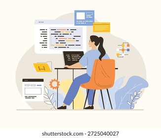 Creating Code: Over 13,178 Royalty-Free Licensable Stock Illustrations ...