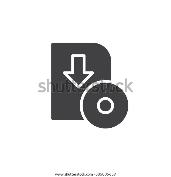 Software Download Icon Vector Filled Flat Stock Vector (Royalty Free ...