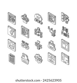 Software Engineer Computer Code Isometric Icons Stock Vector (Royalty Free) 2425623905 ...
