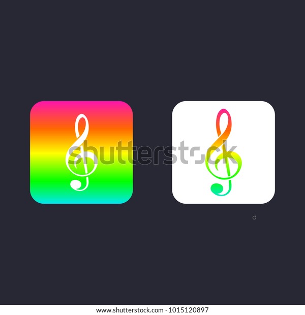 Sol Key Icon Rainbow Gradient Vector Stock Vector (Royalty Free ...