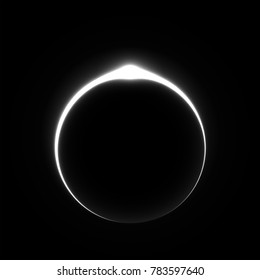 Abstract Background Neon Round Eclipse Vector Stock Vector (Royalty ...