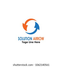 Solution Arrow Logo Vector Stock Vector (Royalty Free) 1062140561 ...