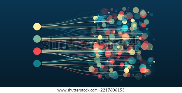 Sorting Large Amount Data On Dark Stock Vector (Royalty Free ...