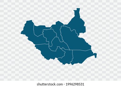 South Sudan Map Grey Color On Stock Vector (Royalty Free) 2221907621 ...