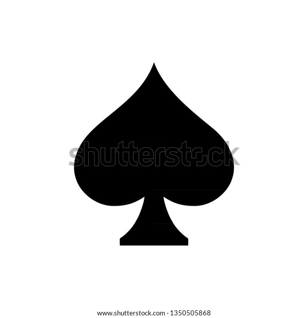 Spades Icon Vector Stock Vector (Royalty Free) 1350505868 | Shutterstock