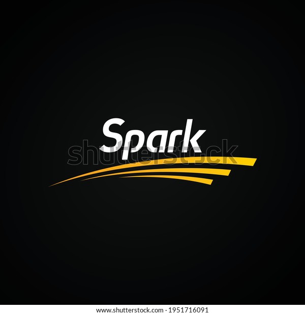 Spark Logo Design Concept Spark Typography Stock Vector (Royalty Free ...