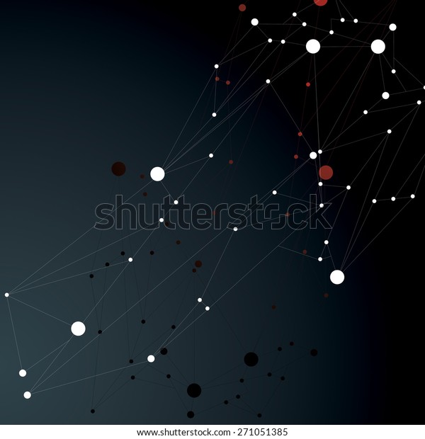 Spatial Vector Monochrome Digital Object 3d Stock Vector (Royalty Free ...