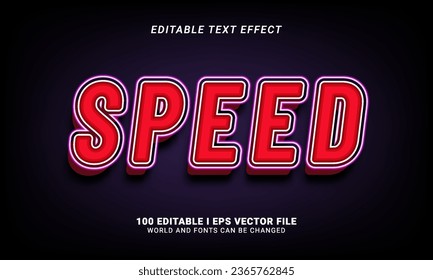 Speed Editable Text Effect Graphic Style Stock Vector (Royalty Free) 2365762845 | Shutterstock