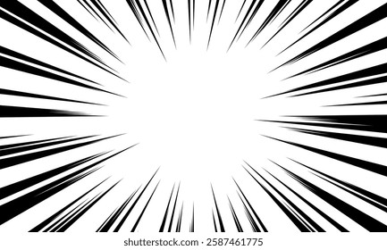 Speed Lines Effect Manga Comic Vector Stock Vector (Royalty Free ...