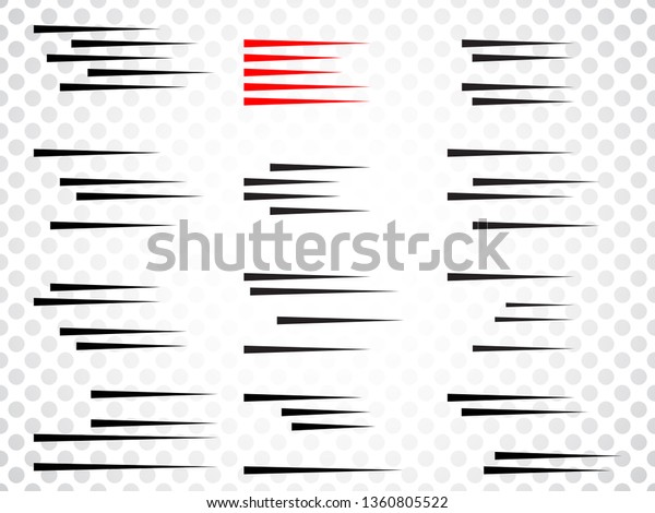 Speed Lines Linear Form Vector Illustration Stock Vector (Royalty Free ...