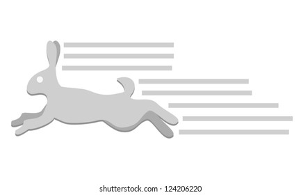 Speed Rabbit Stock Vector (Royalty Free) 124206220 | Shutterstock