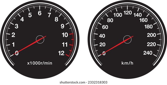 Speedometer Vector Art