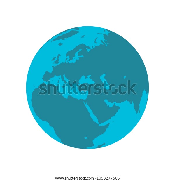 Sphere Shaped World Map Vector Drawing Stock Vector (Royalty Free ...