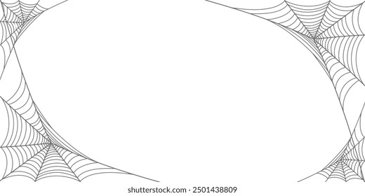 Spider Web Border Frame Vector Eps Stock Vector (Royalty Free ...