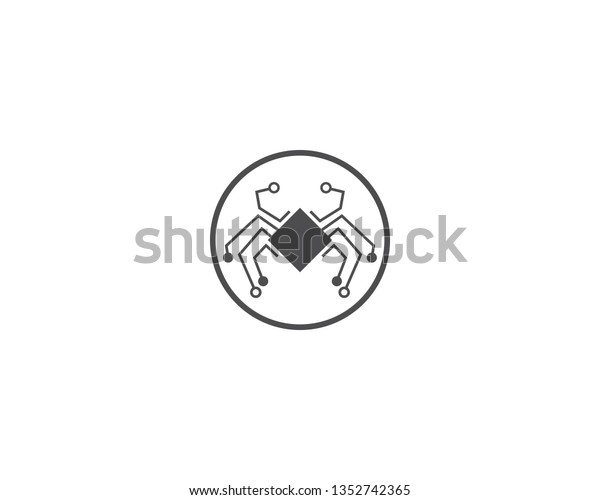 Spider Web Technology Logo Vector Stock Vector (Royalty Free ...