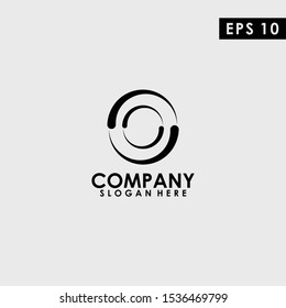 Spiral Circle Logo Design Vector Template Stock Vector (Royalty Free ...