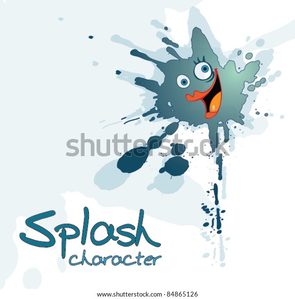 Splash Character Stock Vector (Royalty Free) 84865126 | Shutterstock