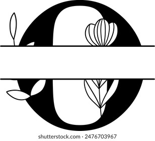 Split Monogram Letter O Vector Alphabet Stock Vector (Royalty Free ...