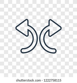 Splitting Arrow Concept Vector Linear Icon Stock Vector (Royalty Free ...