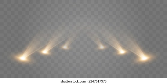 Spotlights Background Vector Light Effect Stock Vector (Royalty Free ...